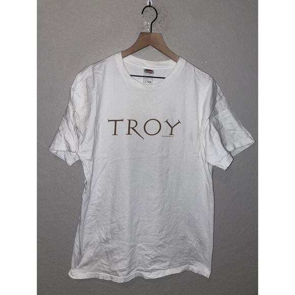 Warner Bros. | Shirts | Vintage Troy Movie Shirt Promo Warner Bros ...